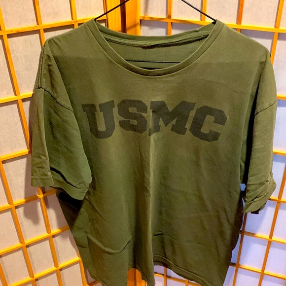 Shirts | Usmc Green Size Medium Tshirt | Poshmark